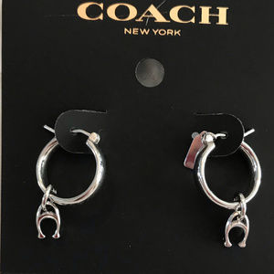 Coach | Jewelry | Coach Signature C Silver Hoops | Poshmark